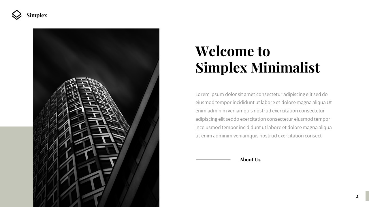 Simplex - Minimalist Keynote Template, Presentation Templates ...