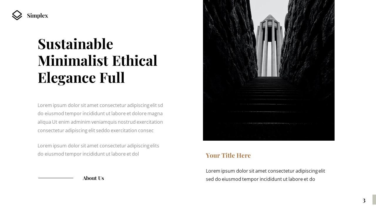 Simplex - Minimalist Keynote Template, Presentation Templates ...