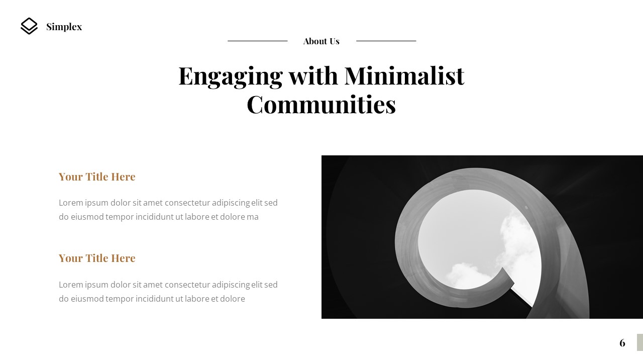 Simplex - Minimalist Keynote Template, Presentation Templates ...