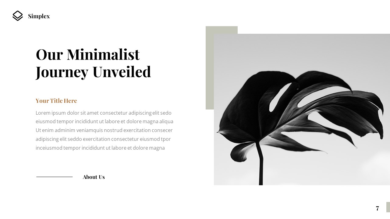 Simplex - Minimalist Keynote Template, Presentation Templates ...