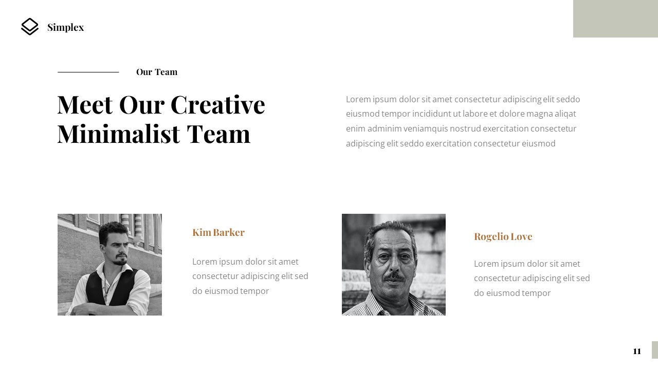 Simplex - Minimalist Keynote Template, Presentation Templates ...