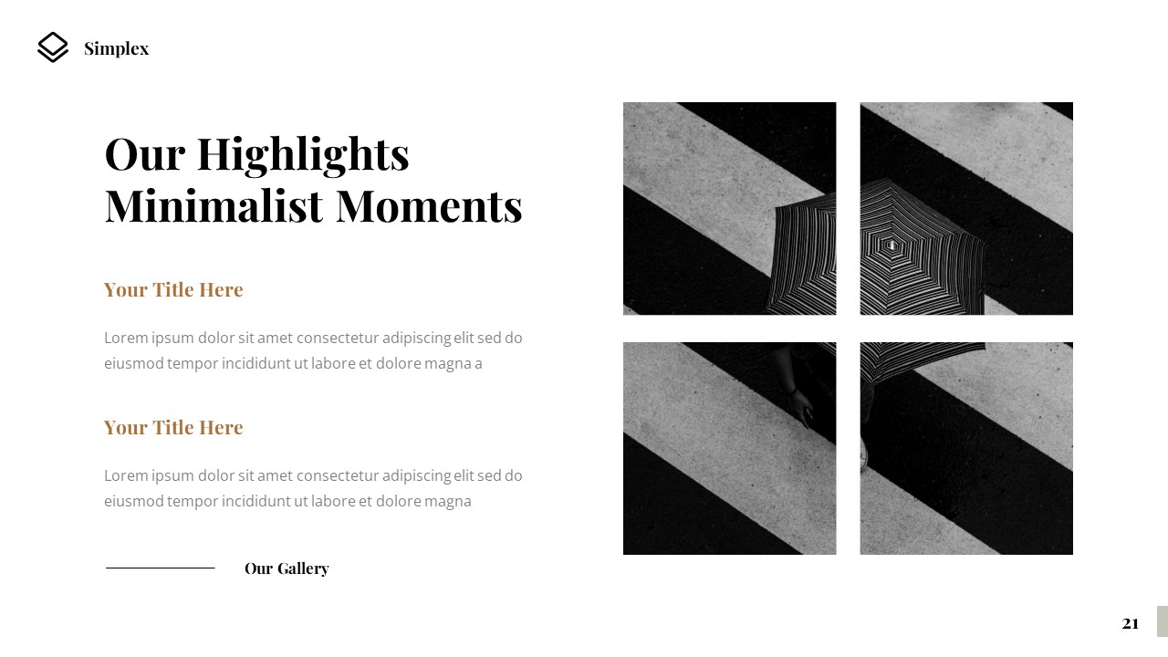 Simplex - Minimalist Keynote Template, Presentation Templates ...