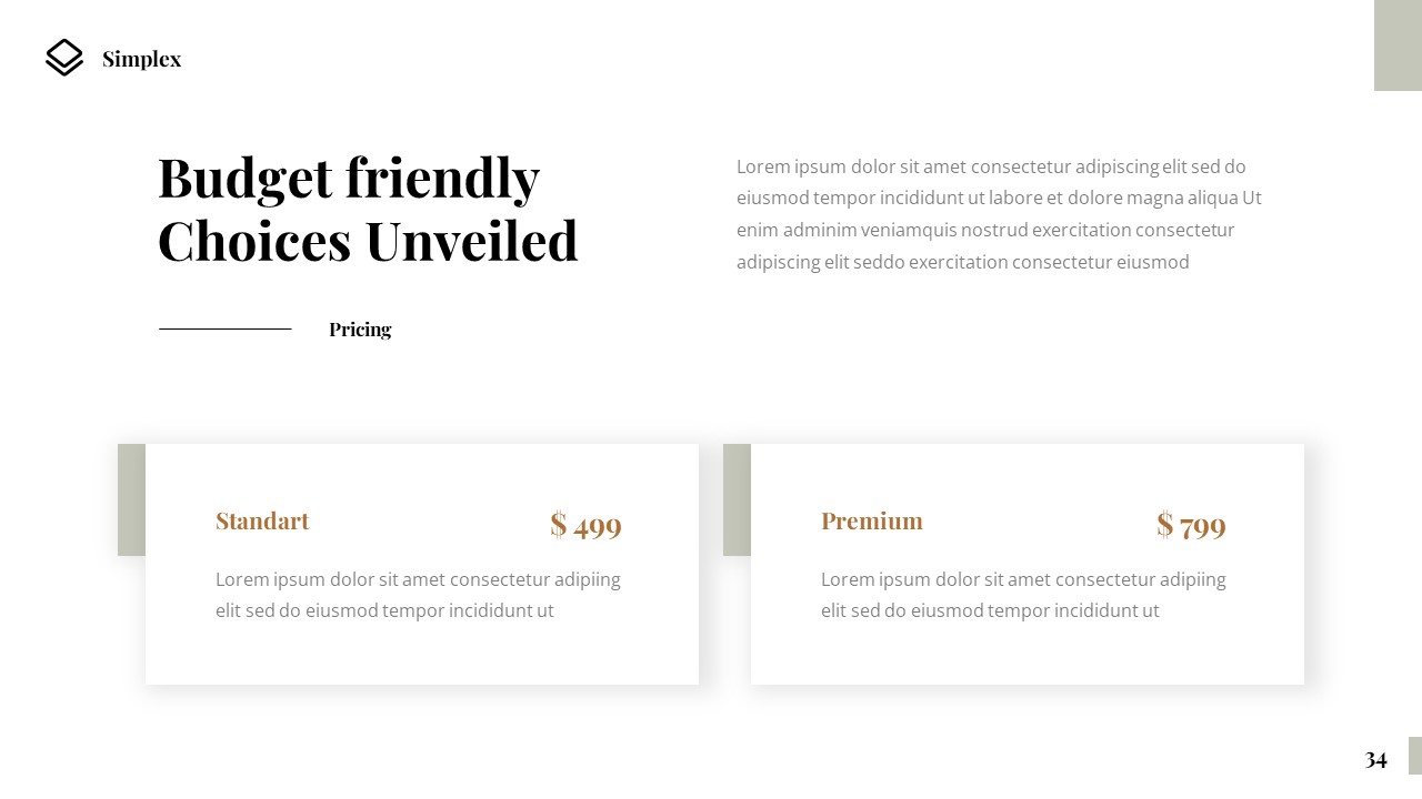 Simplex - Minimalist Keynote Template, Presentation Templates ...