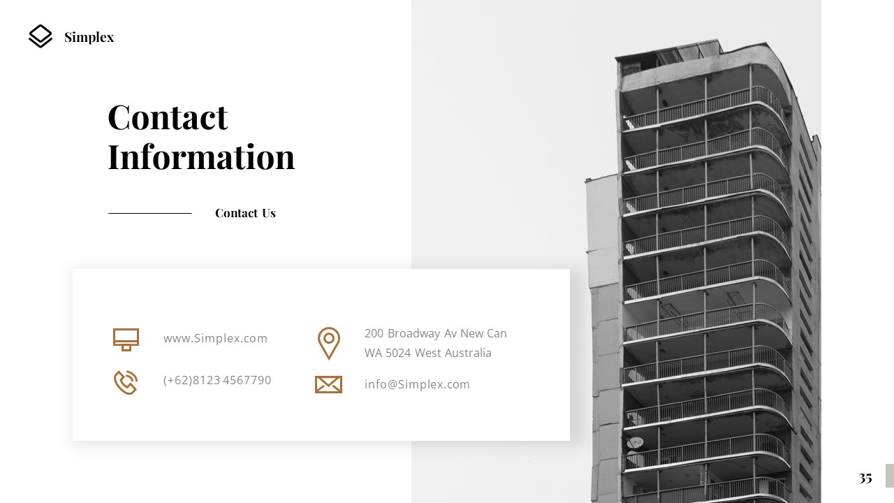 Simplex - Minimalist Keynote Template, Presentation Templates ...