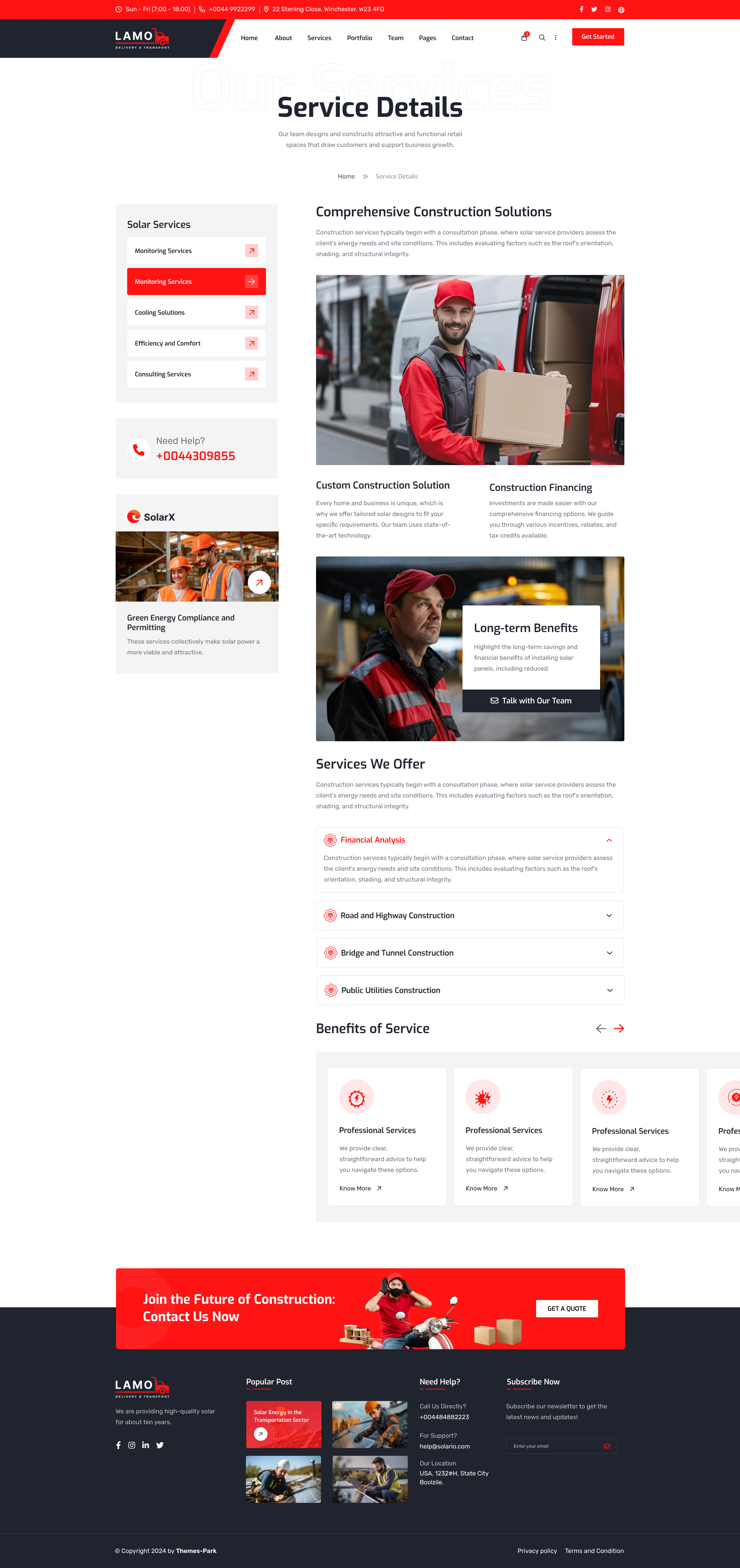 Lamo - Transport & Logistics Figma Template by webency | ThemeForest