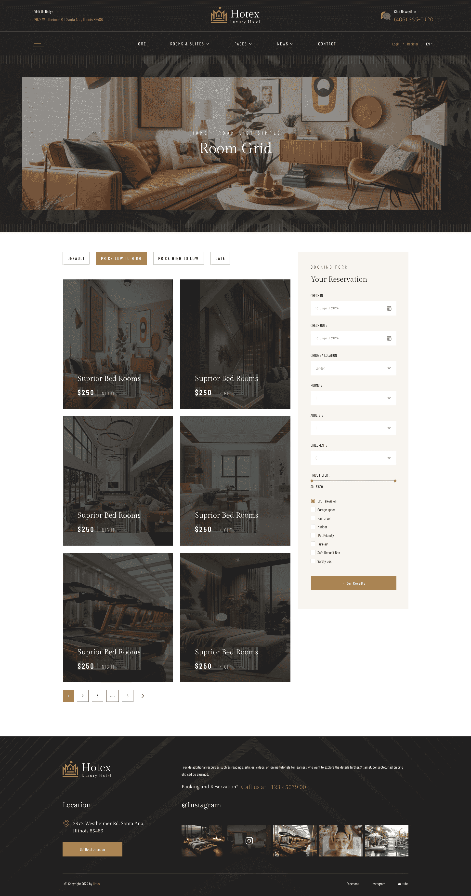 Hotex -Hotel Booking PSD Template by cmshaper | ThemeForest