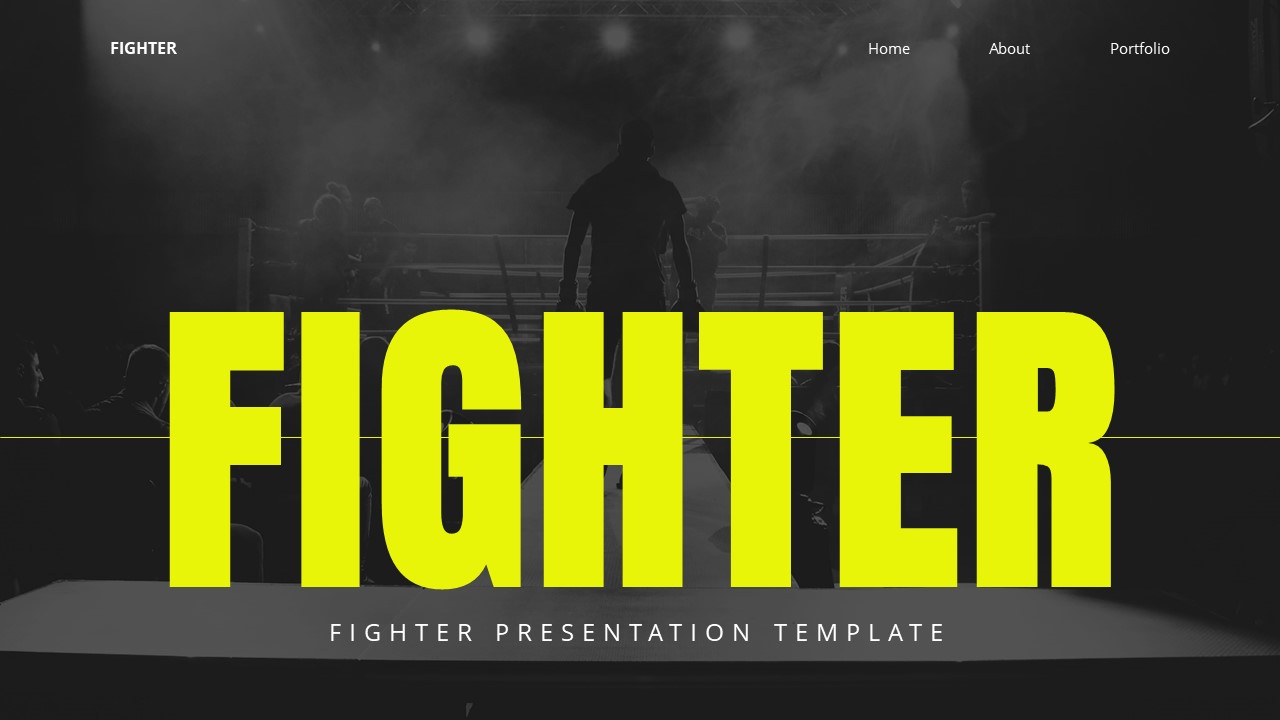 Fighter - Sport Powerpoint Templates, Presentation Templates | GraphicRiver
