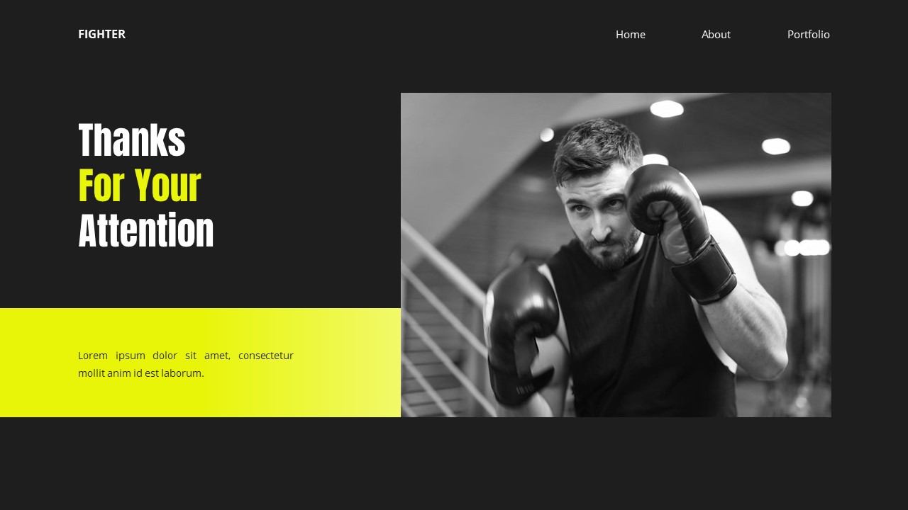 Fighter - Sport Powerpoint Templates, Presentation Templates | GraphicRiver