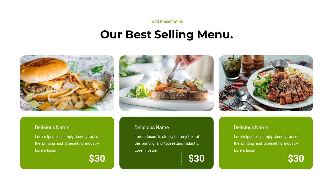 Foodle - Food Keynote Template, Presentation Templates | GraphicRiver