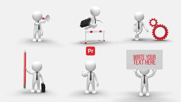 3D People Animations 4 for Premiere Pro, Premiere Pro Templates | VideoHive