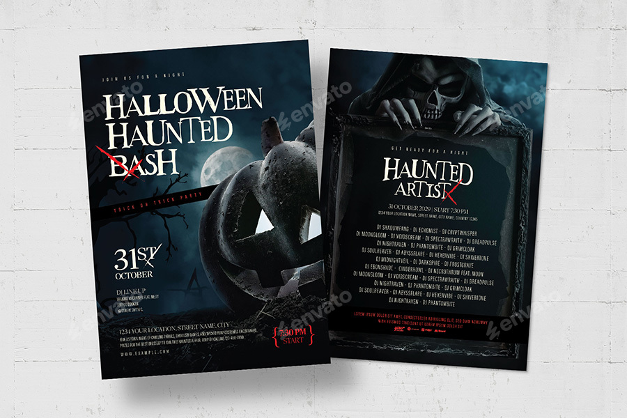 Halloween Flyer Template, Print Templates | GraphicRiver
