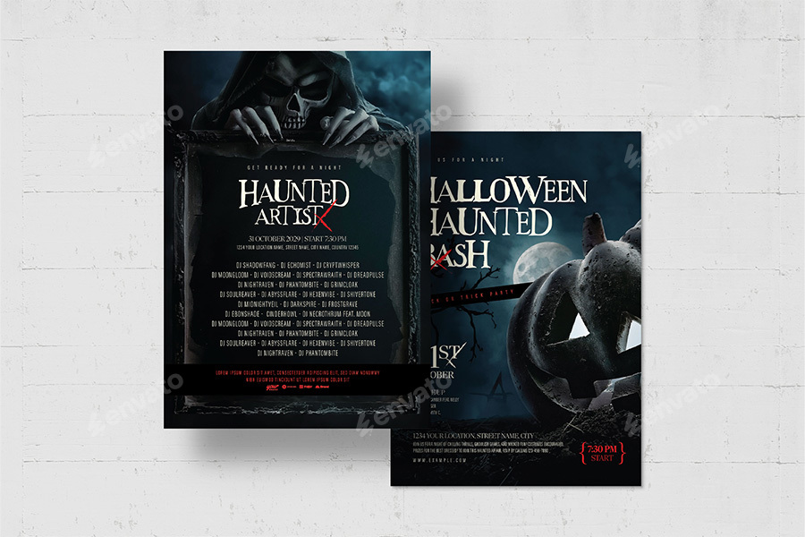 Halloween Flyer Template, Print Templates | GraphicRiver