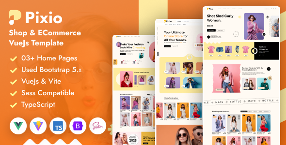 Pixio - Shop & eCommerce VueJs Template by DexignZone | ThemeForest Pixio - Shop & eCommerce VueJs Template by DexignZone | ThemeForest