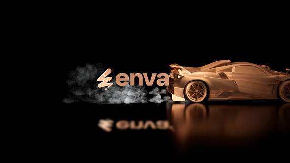 Wooden sports car logo, After Effects Project Files | VideoHive