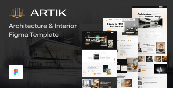 Artik - Architecture & Interior Design Figma Template by onertheme
