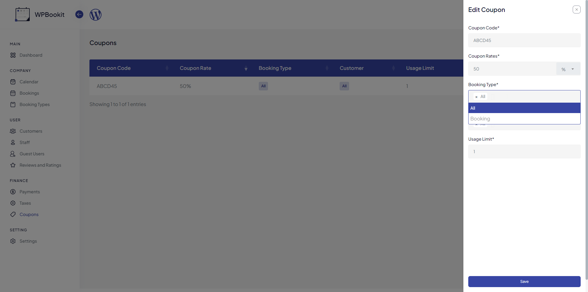 WPBookit - Coupons (Addon) by iqonicdesign | CodeCanyon