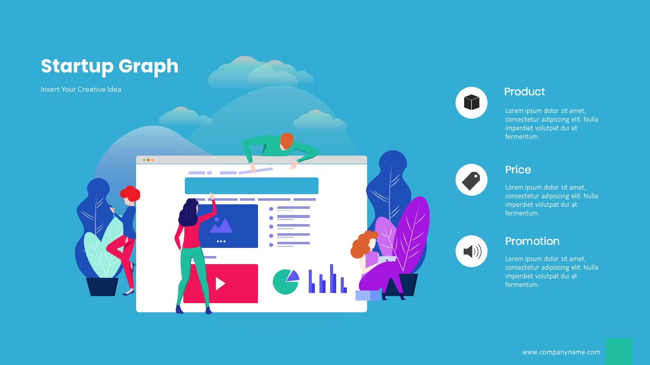 Startup Graph Keynote Templates, Presentation Templates | GraphicRiver