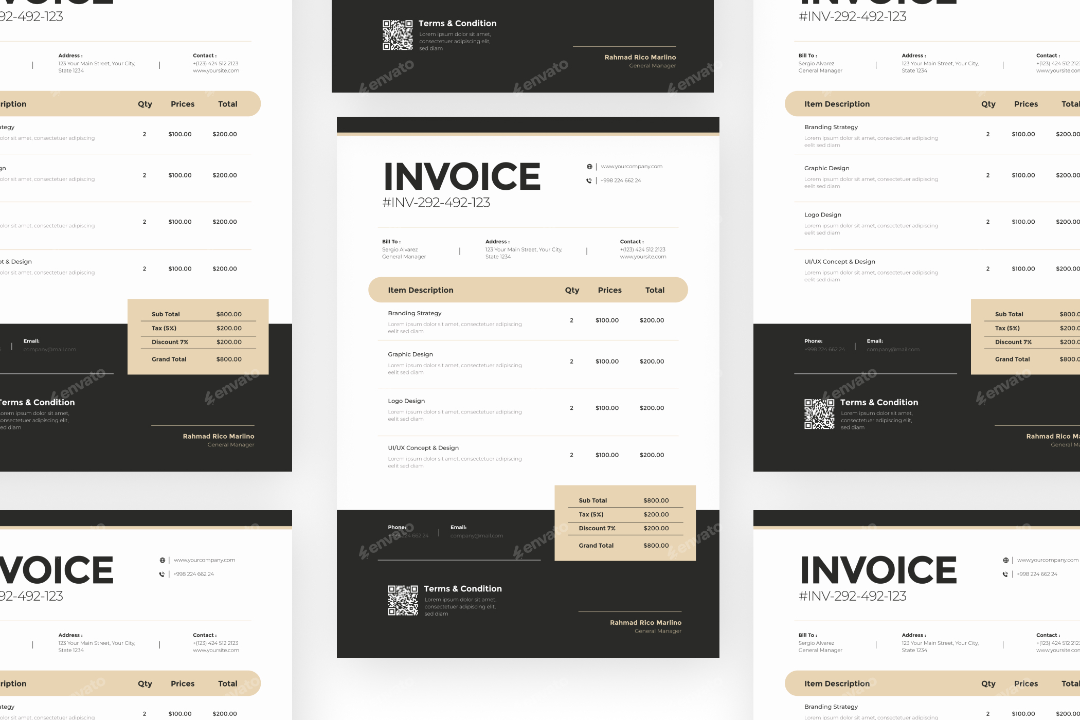 Luxury Minimalist - Invoice, Print Templates | GraphicRiver