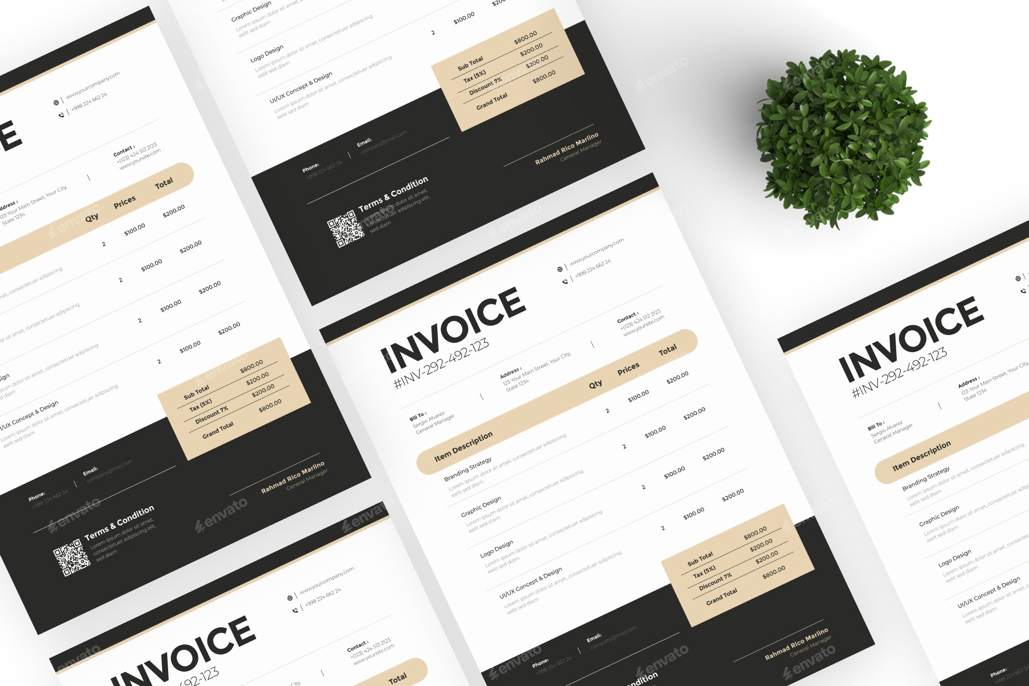 Luxury Minimalist - Invoice, Print Templates | GraphicRiver