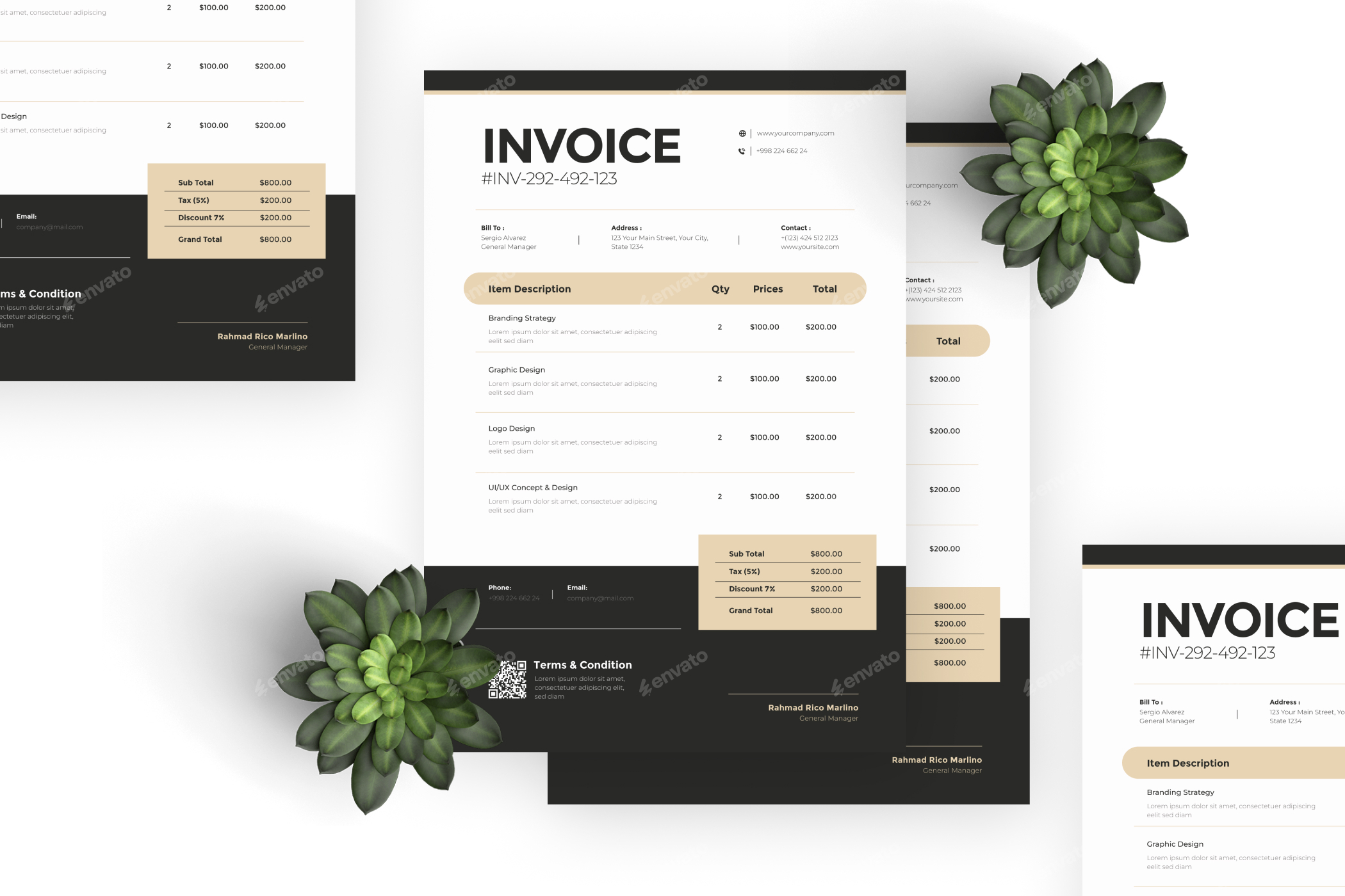 Luxury Minimalist - Invoice, Print Templates | GraphicRiver