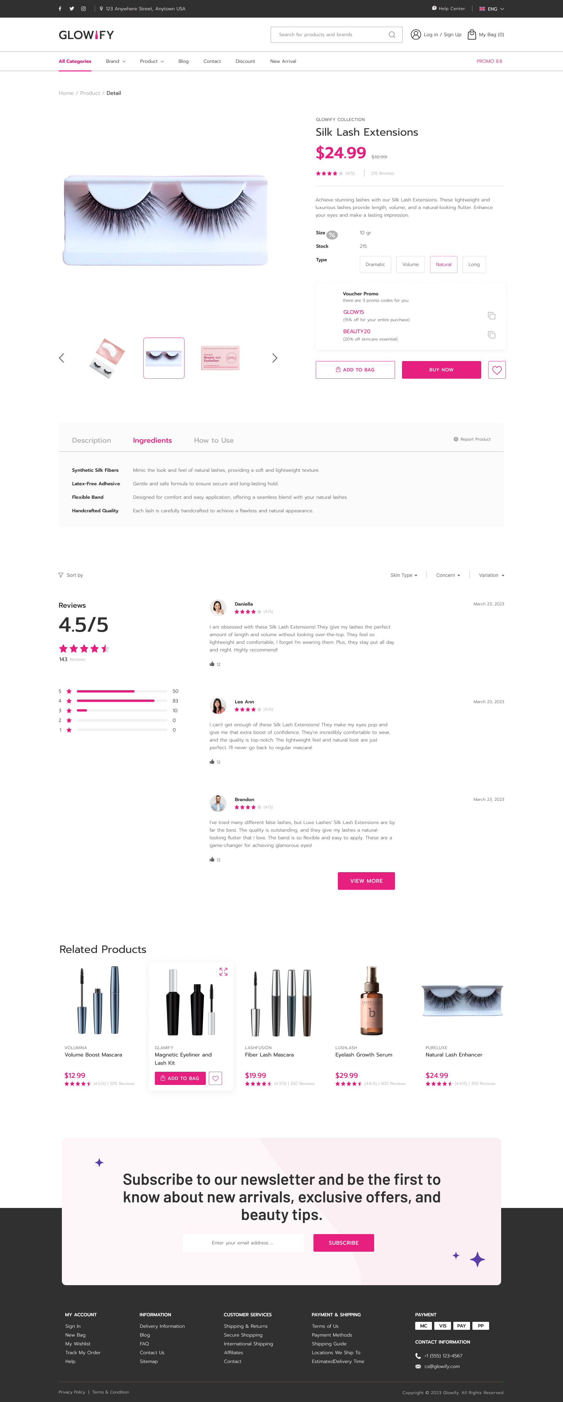 Glowify - Beauty E-Commerce Website Figma Template by peterdraw | ThemeForest