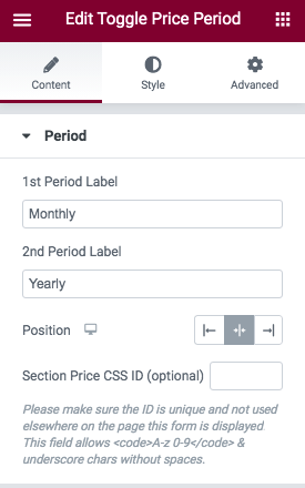 Month - Annual Pricing Table Widget For Elementor by TemeGUM | CodeCanyon