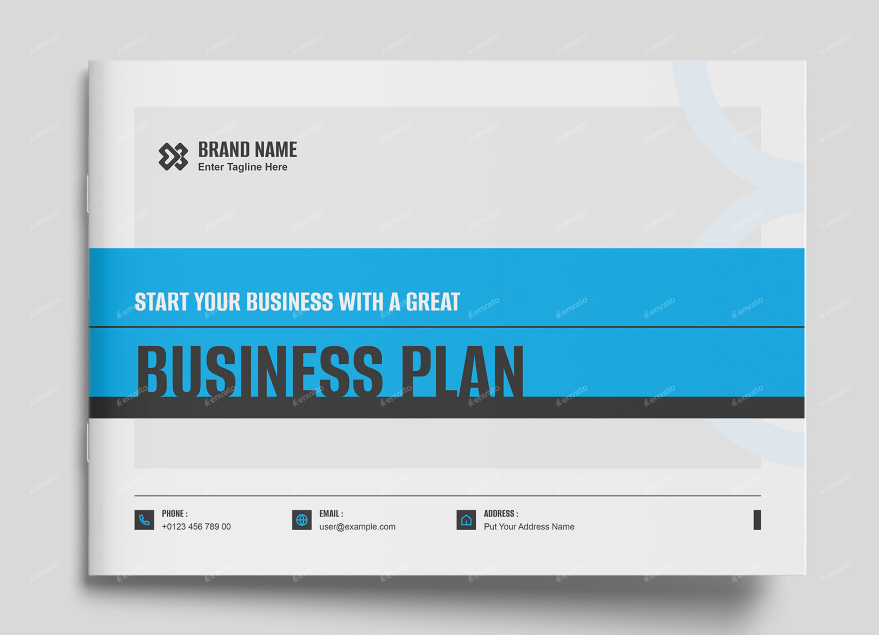 Business Plan Brochure Layout, Print Templates | GraphicRiver
