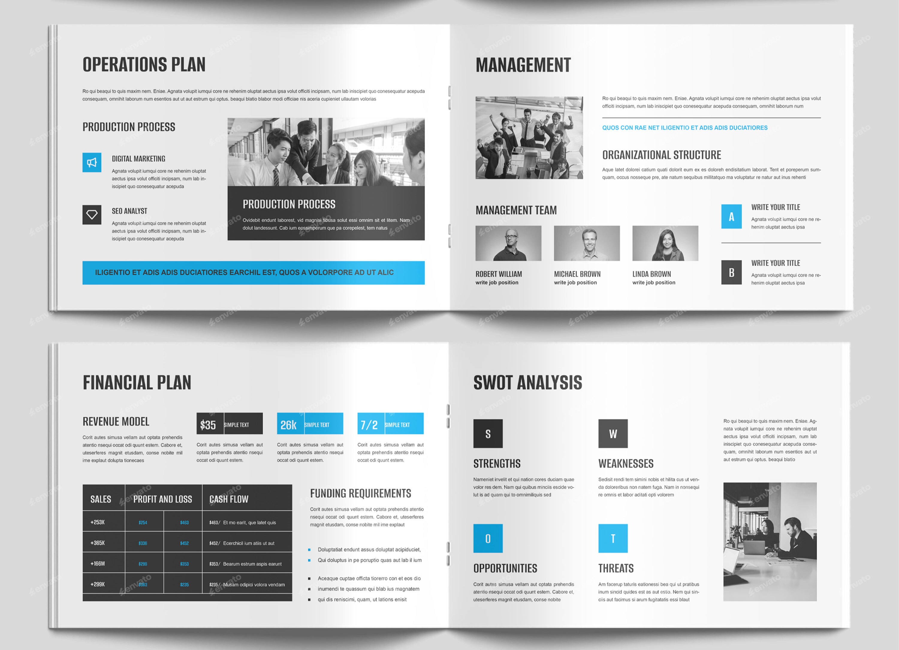Business Plan Brochure Layout, Print Templates | GraphicRiver