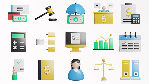 Audit 3D Icon Pack, Graphics | GraphicRiver