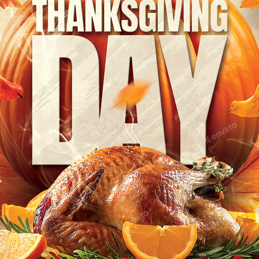 Thanksgiving Day Flyer, Print Templates | GraphicRiver