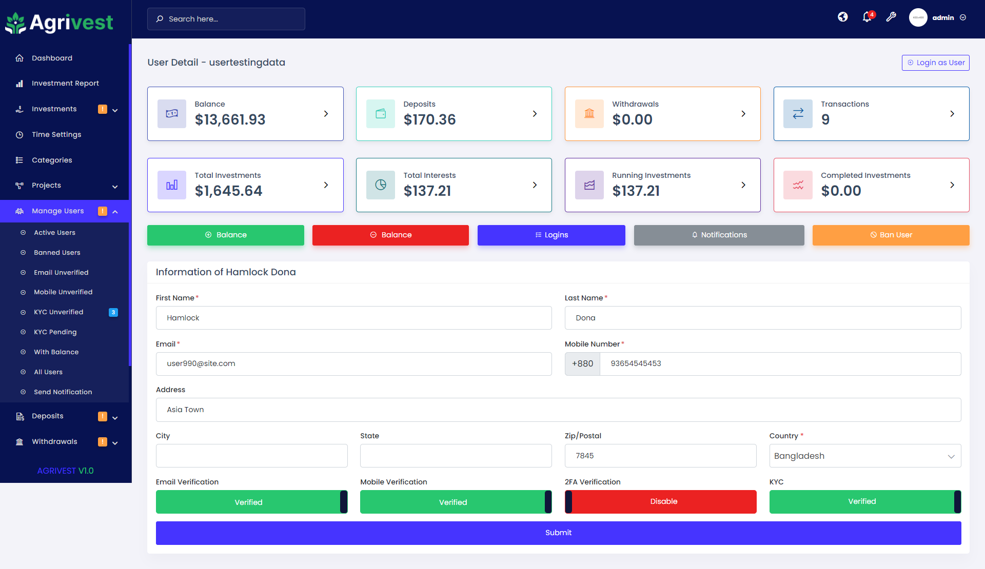 Agrivest - Agriculture and Livestock Investment Platform by ViserLab