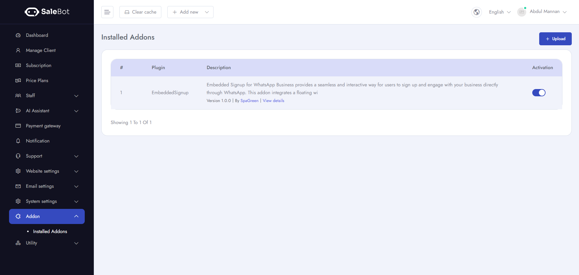 SaleBot WhatsApp Embedded Signup Addon for SaleBot by spagreen | CodeCanyon