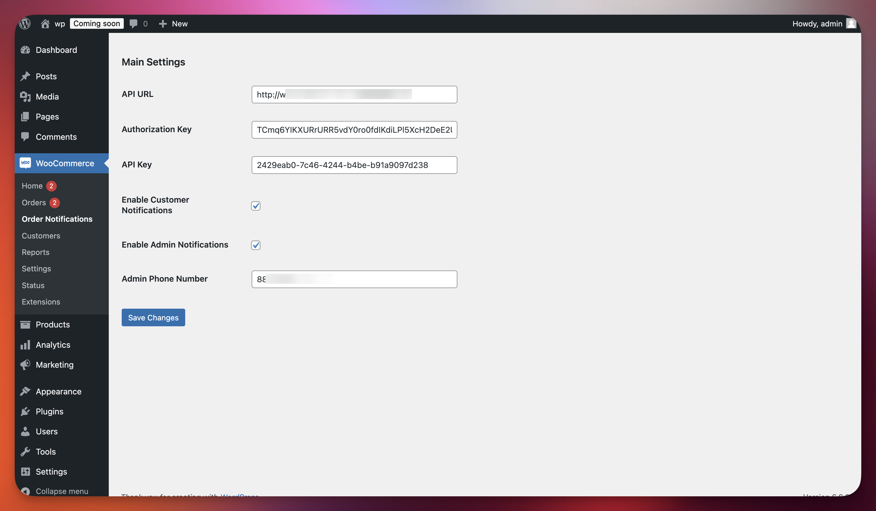 WaWoo - WooCommerce order notification addon for WhatSender by AMCoders