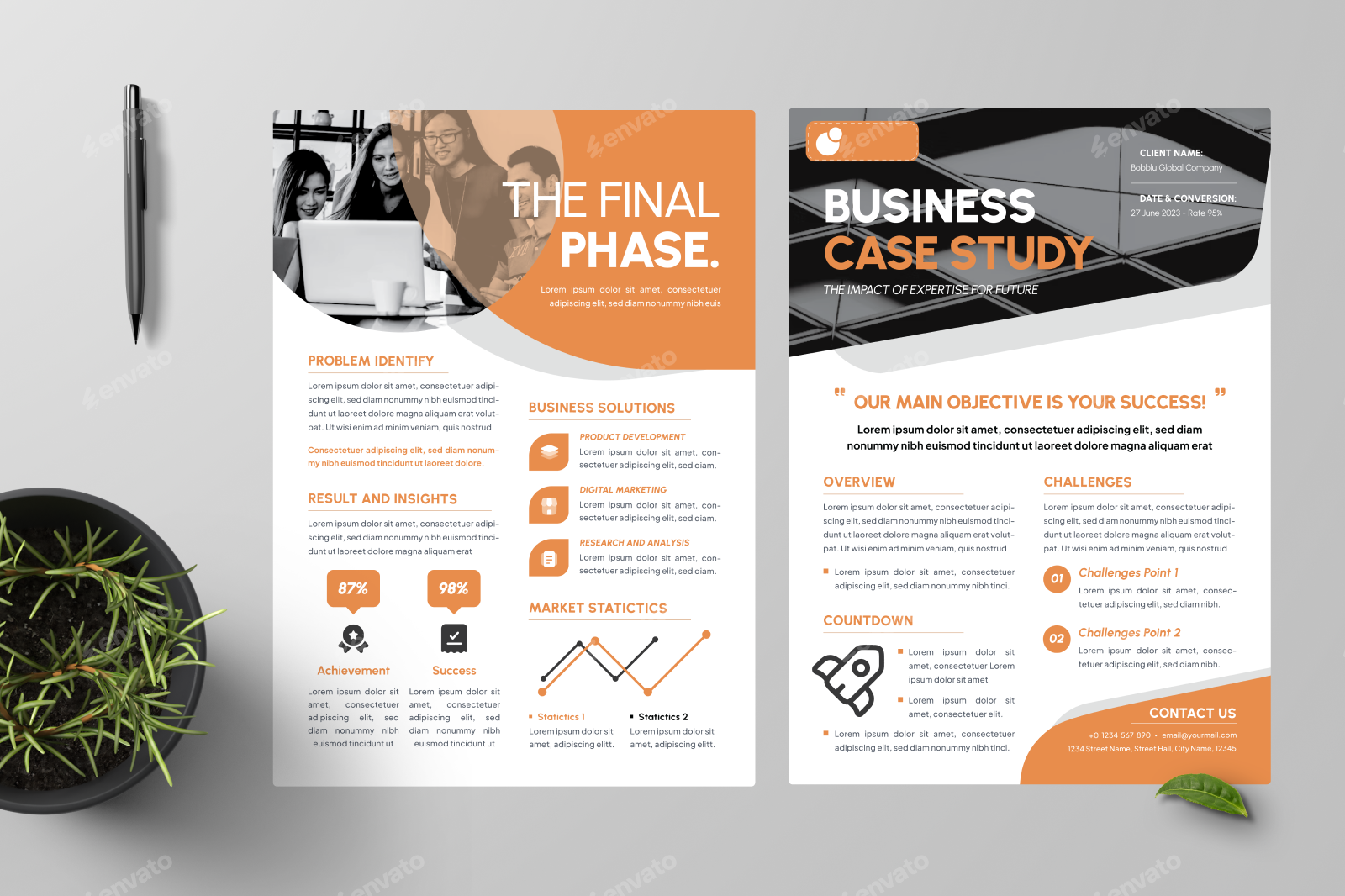 Business Strategy Case Study, Print Templates | GraphicRiver