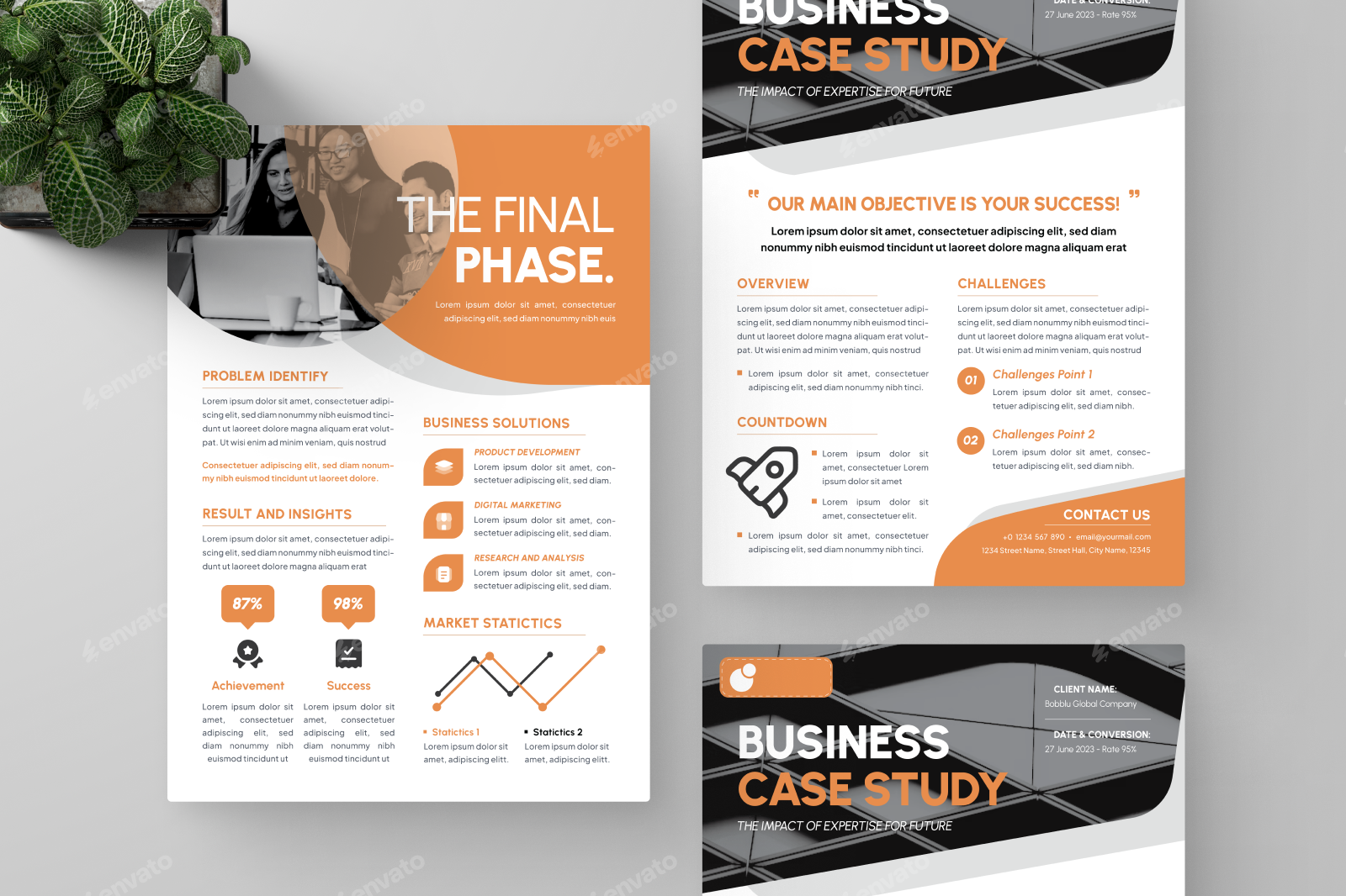 Business Strategy Case Study, Print Templates | GraphicRiver