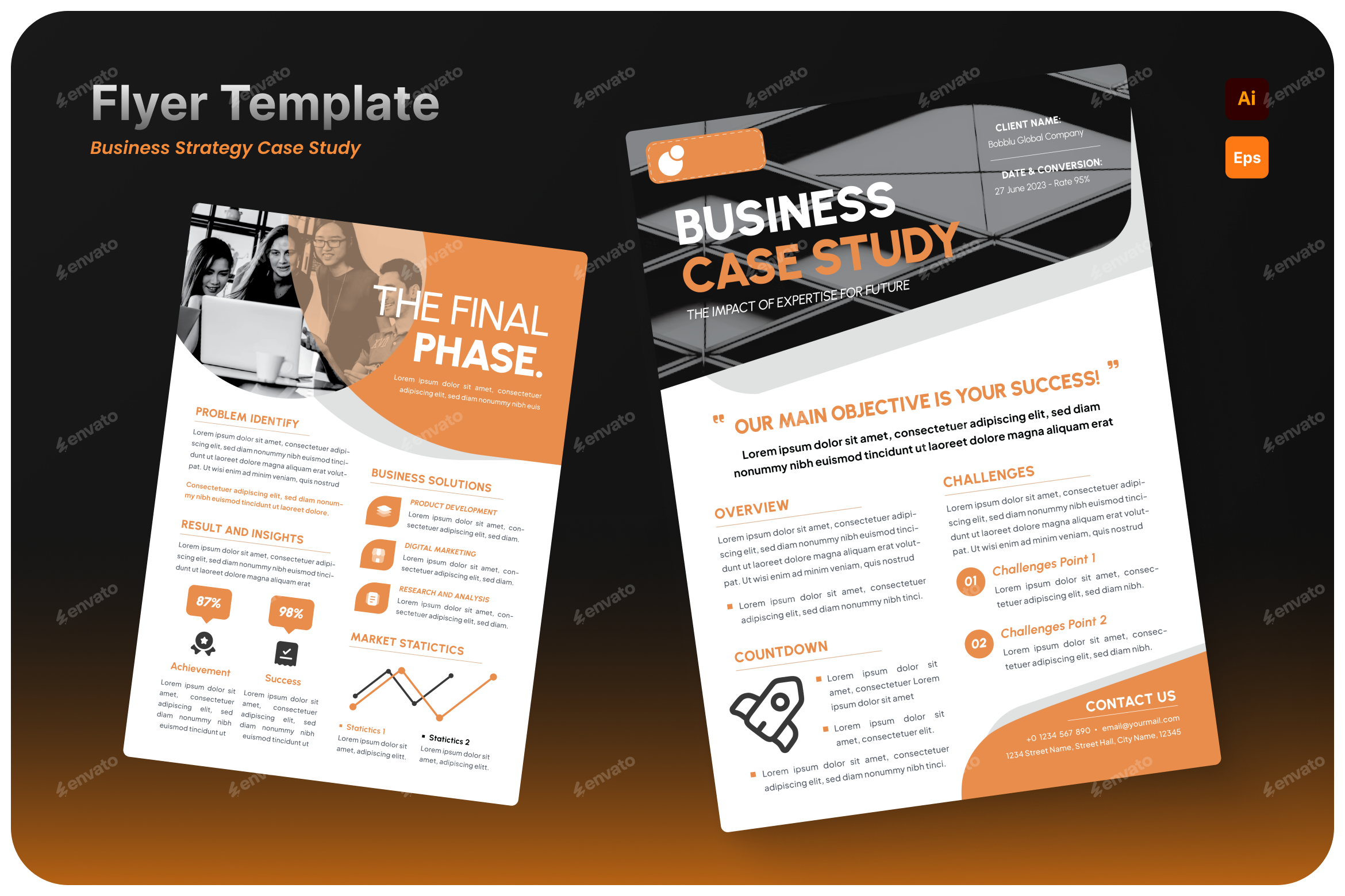 Business Strategy Case Study, Print Templates | GraphicRiver