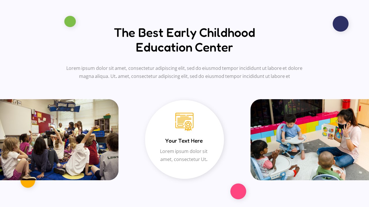 Kidspace - Kindergarten Preschool PowerPoint Template, Presentation ...