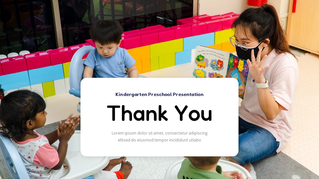 Kidspace - Kindergarten Preschool PowerPoint Template, Presentation ...