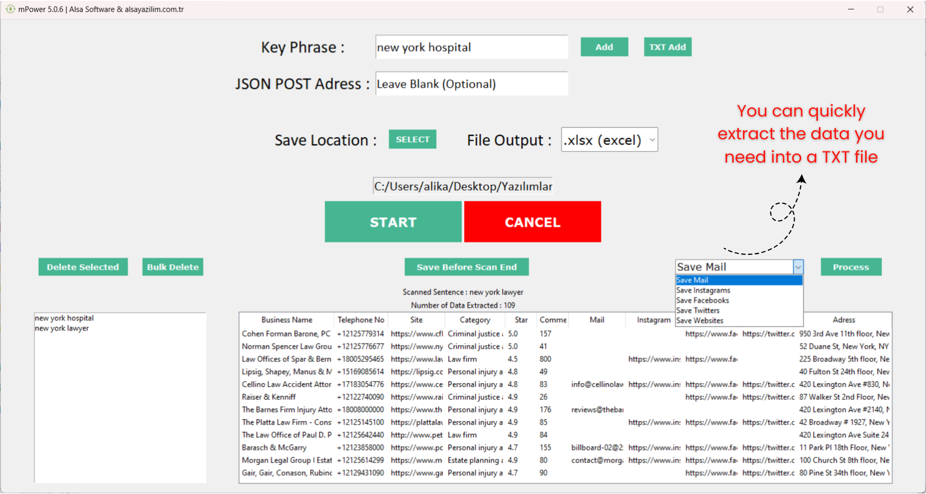 mPower Google Maps Data Scraper by AlsaSoftware | CodeCanyon