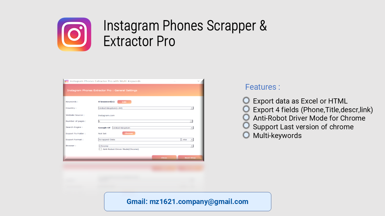 Social Media Phones Extractor Pro by ZakaSoftware | CodeCanyon