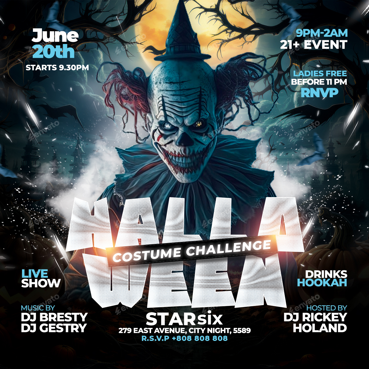 Halloween Flyer Bundle, Print Templates | GraphicRiver