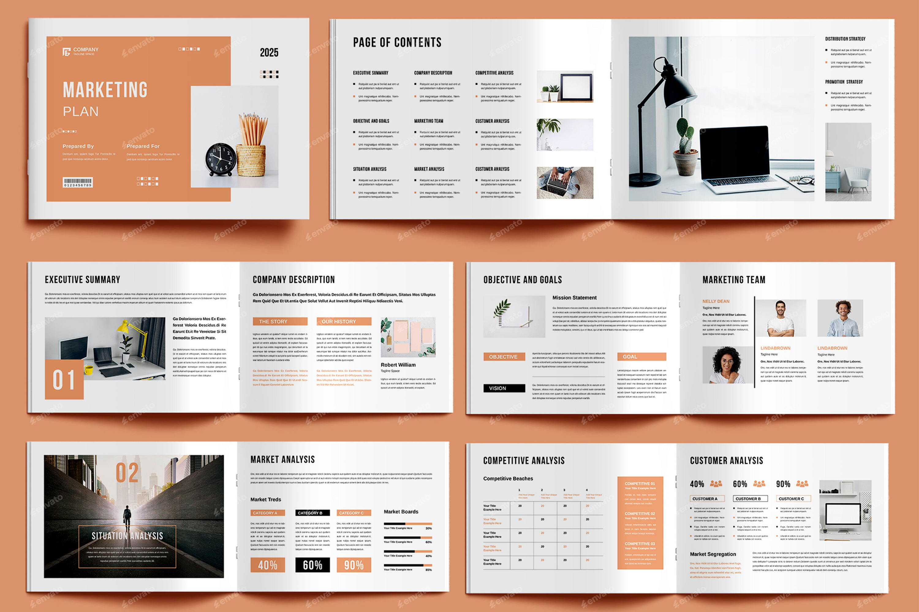 Marketing Plan Template Layout, Print Templates | GraphicRiver