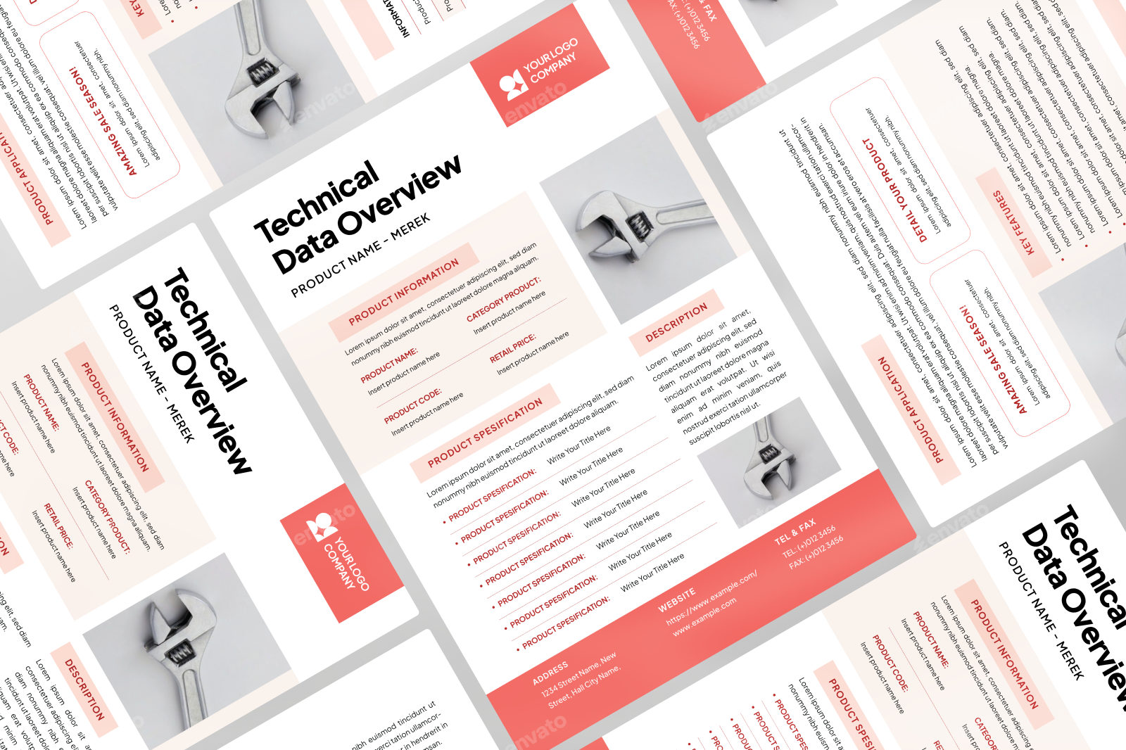 Technical Data Overview, Print Templates | GraphicRiver