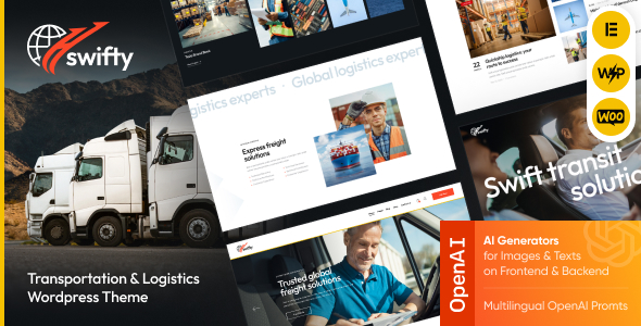 Swifty - Transportation & Logistics WordPress Theme by axiomthemes