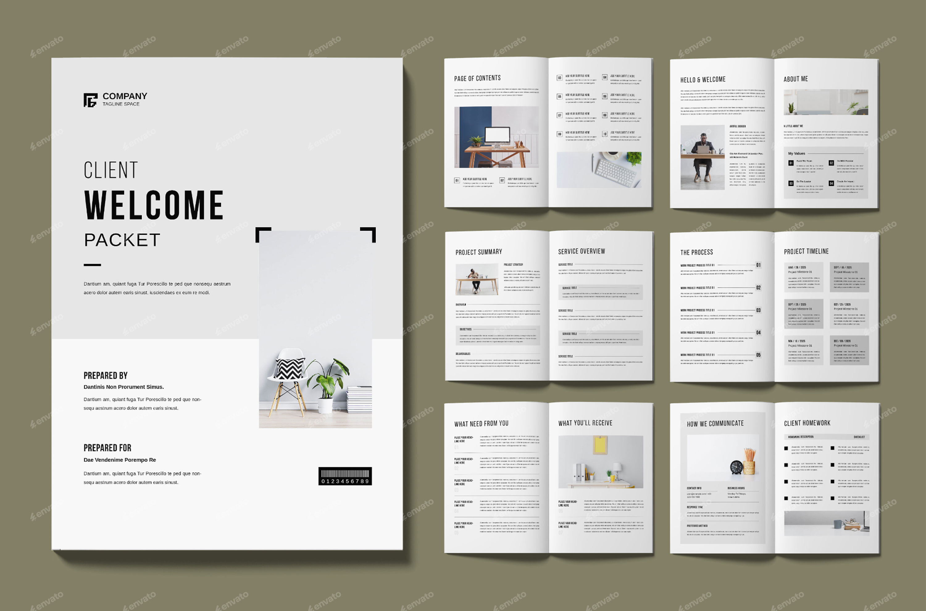 Client Welcome Packet Template Layout, Print Templates | GraphicRiver