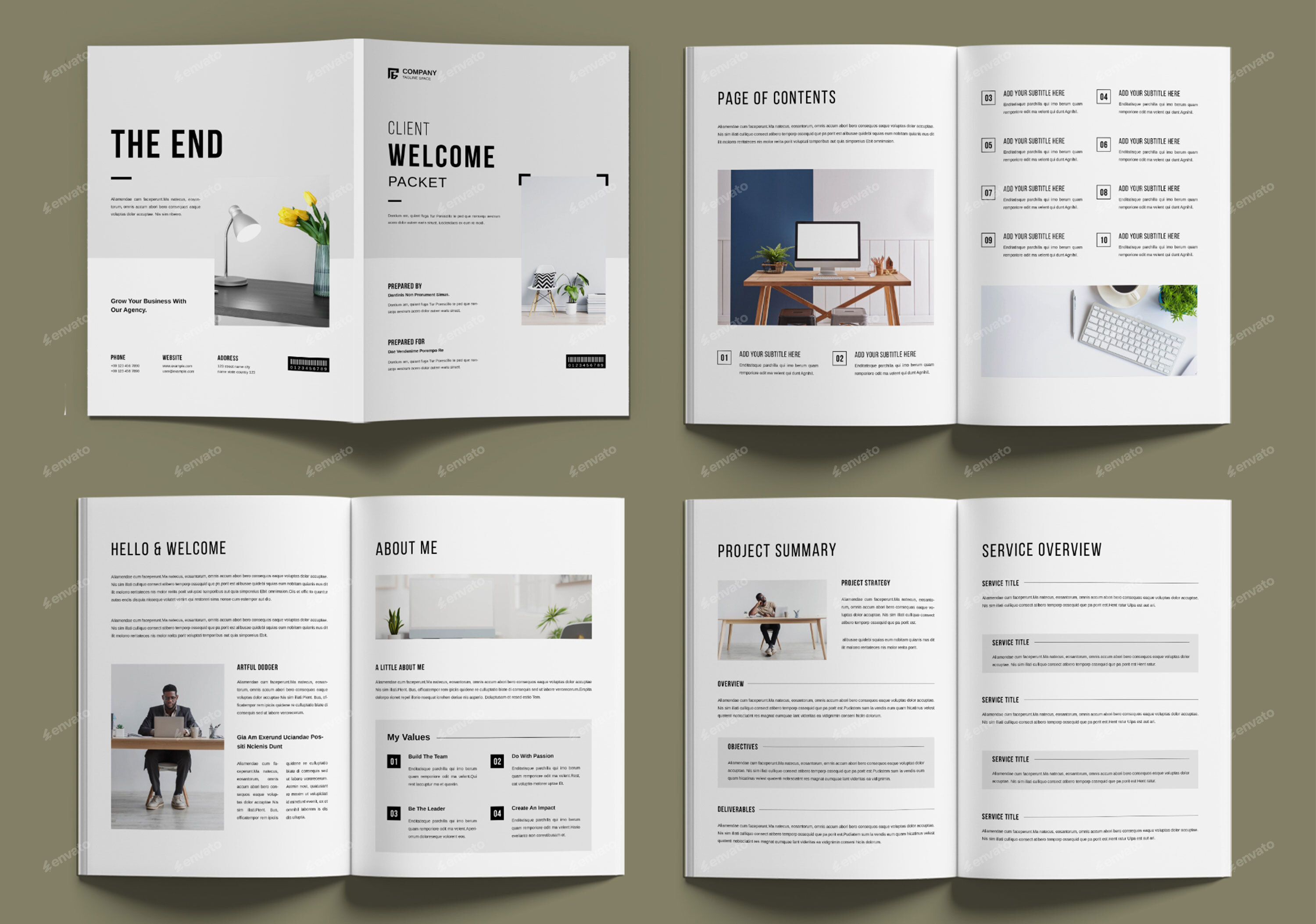 Client Welcome Packet Template Layout, Print Templates | GraphicRiver