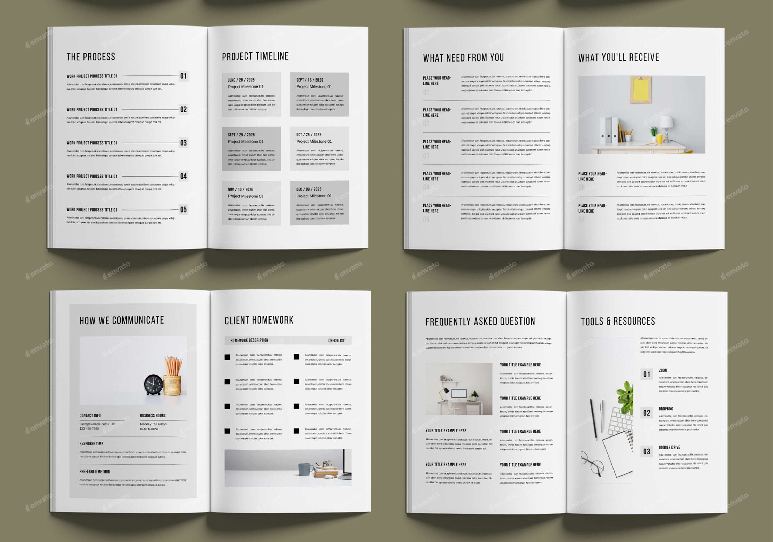 Client Welcome Packet Template Layout, Print Templates | GraphicRiver