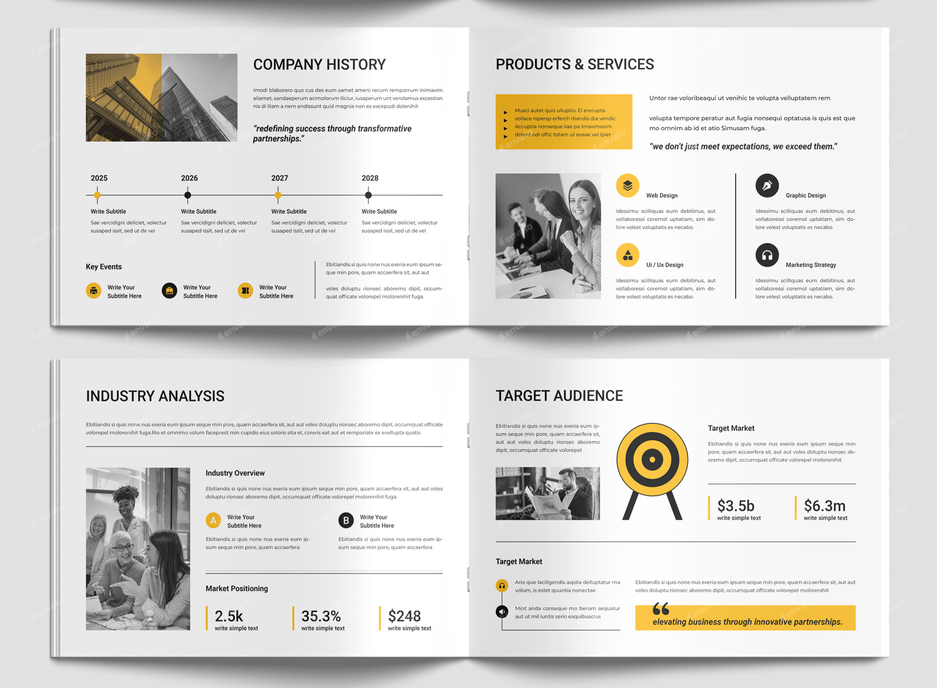 Company Profile Template Layout, Print Templates | GraphicRiver