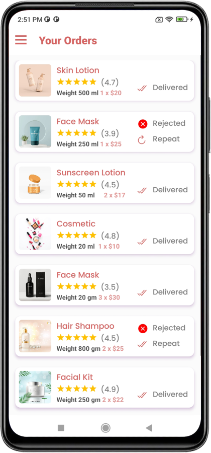 Cosmetic Shop - Beauty Product Ordering React Native iOS/Android App ...