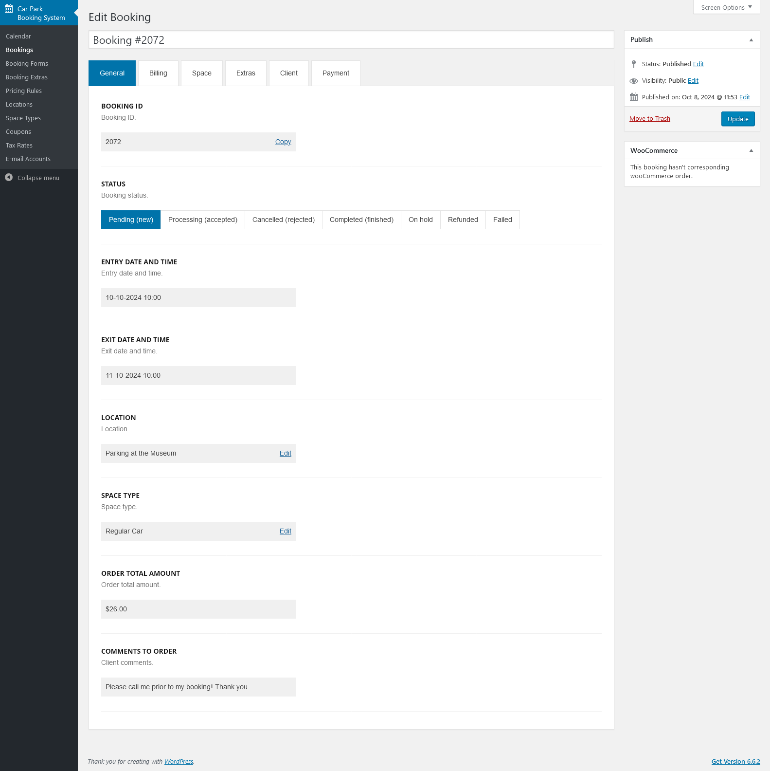 Car Park Booking System for WordPress by QuanticaLabs | CodeCanyon
